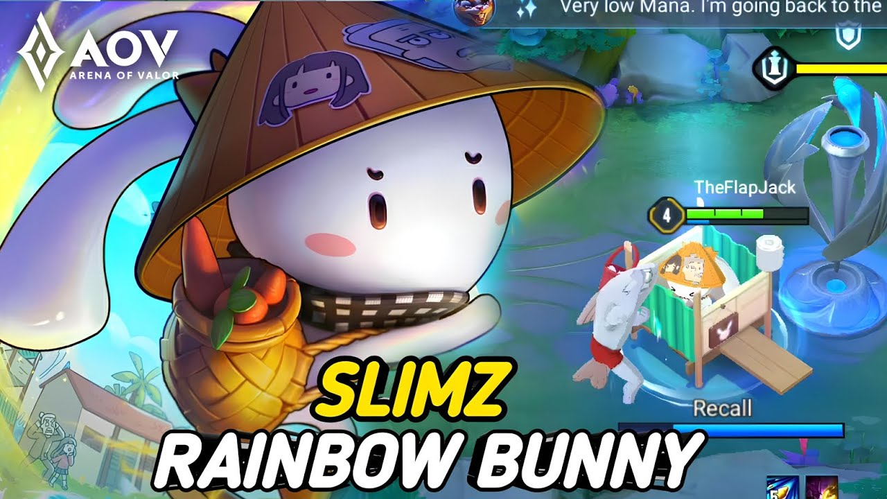 NEW SKIN SLIMZ RAINBOW BUNNY LANGSUNG JAGO MAIN?! Arena of Valor ...
