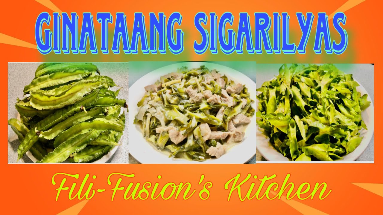 #HOW TO MAKE GINATAANG SIGARILYAS WITH PORK FILIPINO RECIPE#Fili-Fusion ...