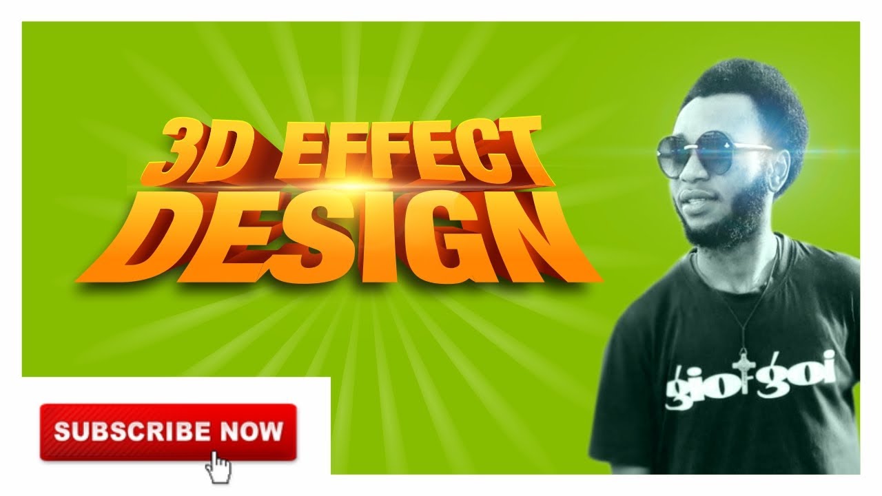 3D TEXT EFFECT - CorelDraw How to Create a 3D effect - YouTube