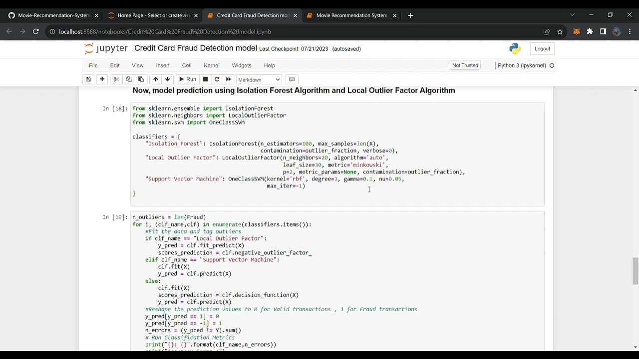 Credit Card Fraud Detection Model | @codeclause internship - YouTube
