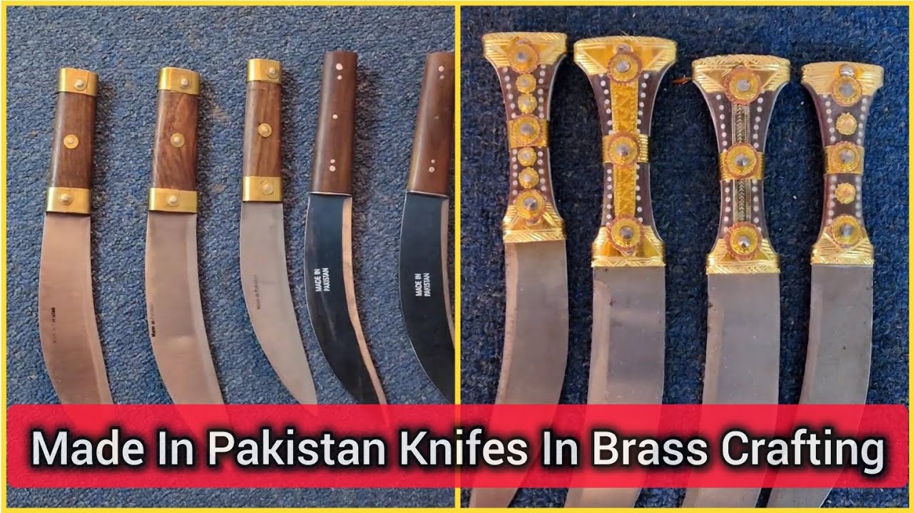9 Exquisite Made In Pakistan Knifes with Beautiful Brass Detailing ...