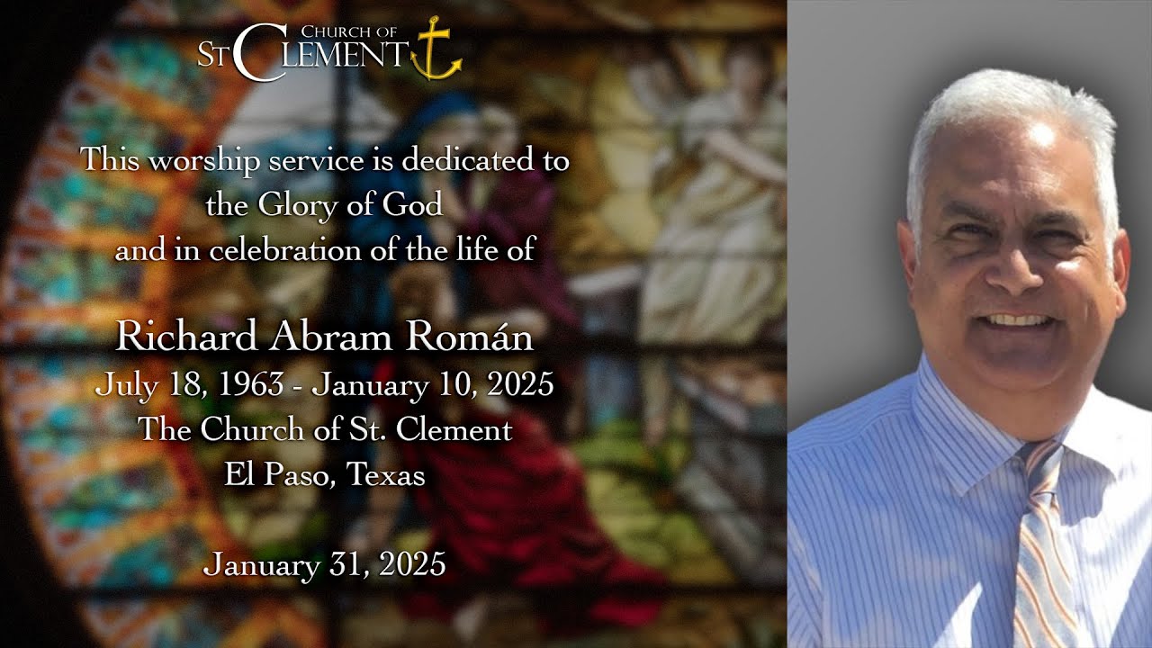 Richard Román Funeral Service - YouTube