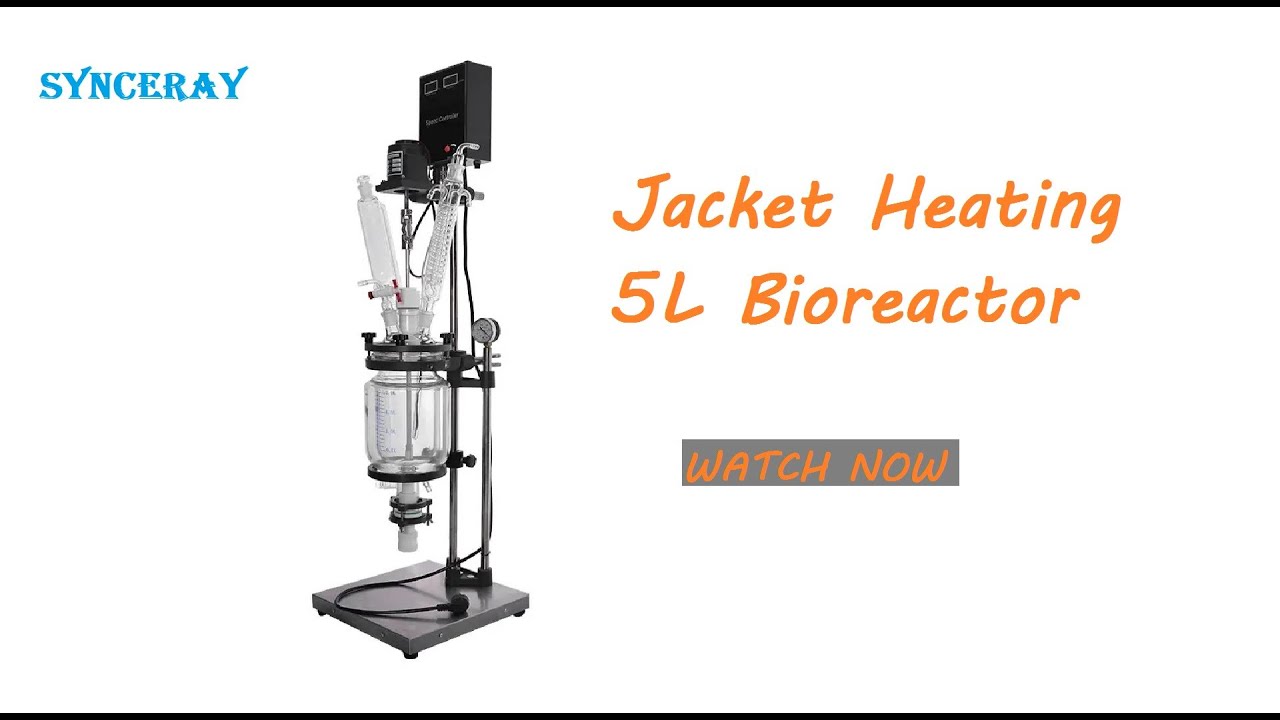 Jacket Heating 5L #bioreactor Lab Glass Tubular #reactor - YouTube