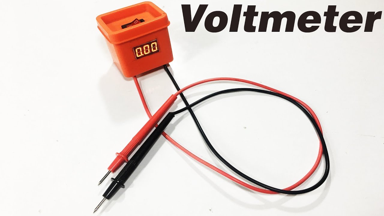 How to make a DIY Voltmeter at home - YouTube