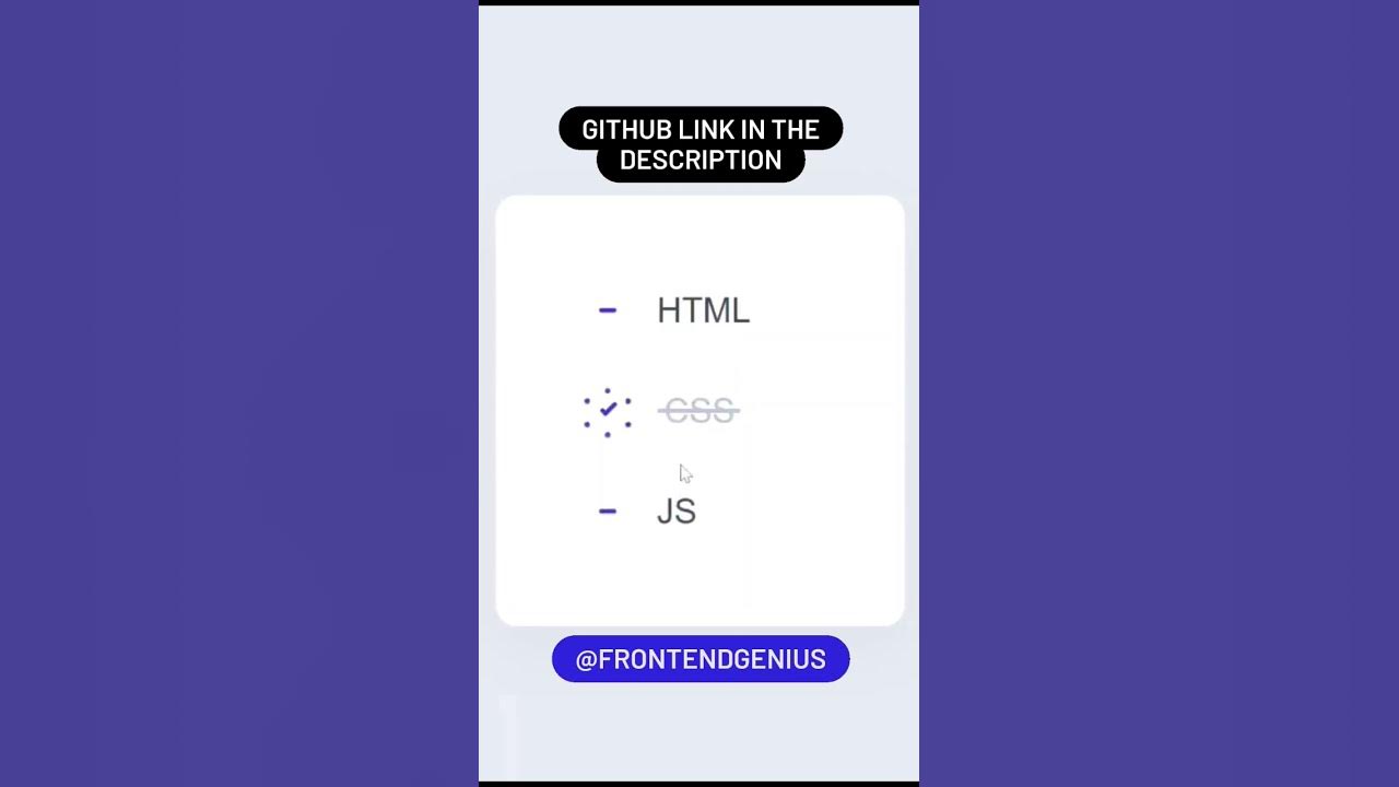 Animated Checkbox Using Html Css And Javascript Html Css Javascript 9656