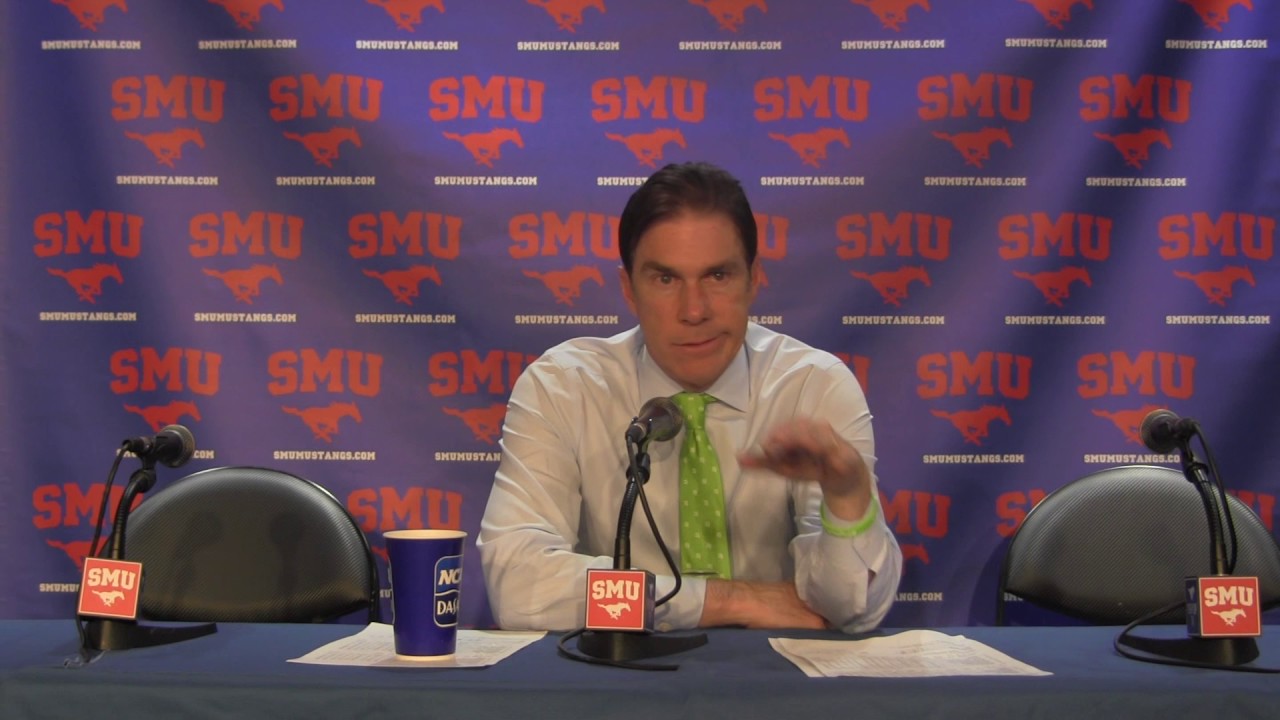 SMU vs. Albany: Head Coach Tim Jankovich Postgame - YouTube