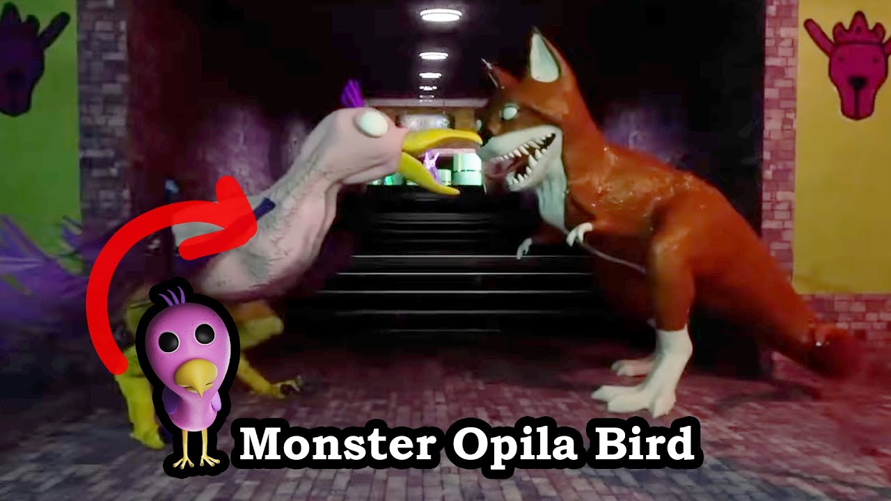 Little Beak Fights Kittysaurus All Opila Bird in Garten Of Banban 4 ...