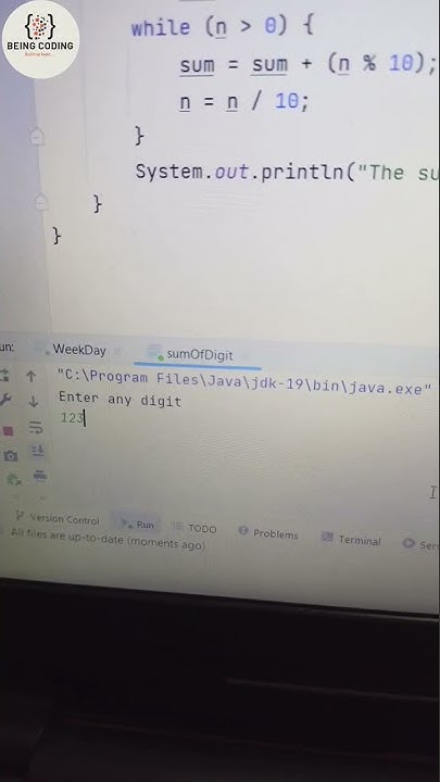 #shorts JAVA PROGRAM TO COUNT SUM OF DIGITS #ytshorts - YouTube