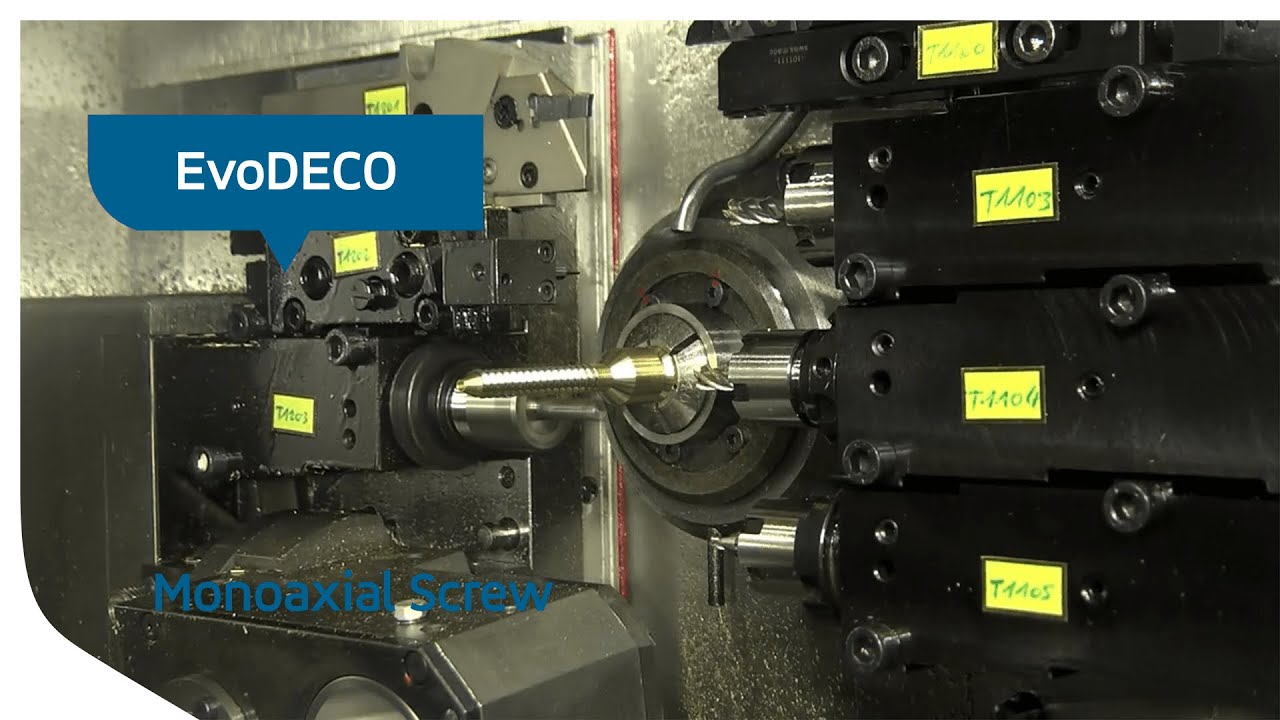 Tornos EvoDECO - Monoaxial Screw - YouTube