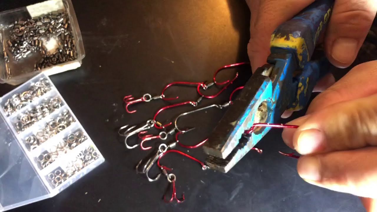 how you make gang hook for fishing - YouTube