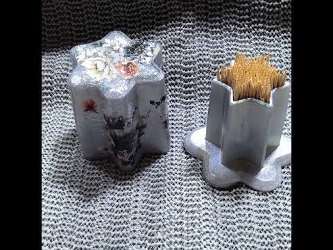 Toothpick holder with cover part 1 #resin #polyurethaneresinclear# ...