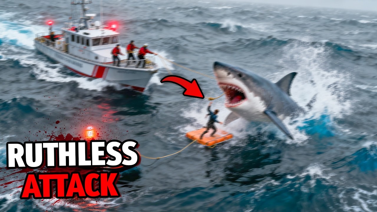 Great White Shark Attacks U.S. Coast Guard on November 17th, 2025 - YouTube