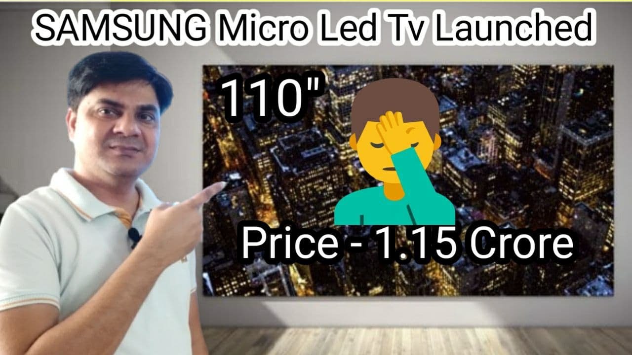 Samsung Launched 110 inch Micro Led Tv as Regular Consumer Tv - YouTube