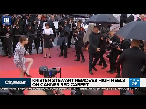 Kristen Stewart ditches heels on Cannes red carpet