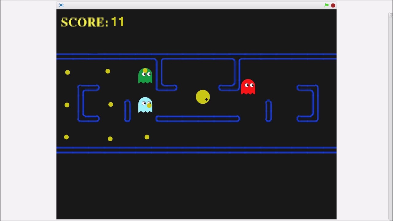 Pac-man con Scratch v1.0, (1.1 en la descripción) - YouTube
