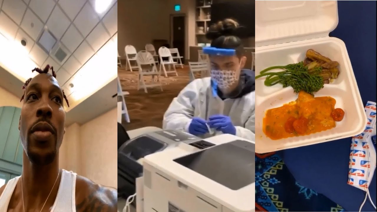 Dwight Howard Gets Tested and has Lunch in the NBA Bubble - YouTube