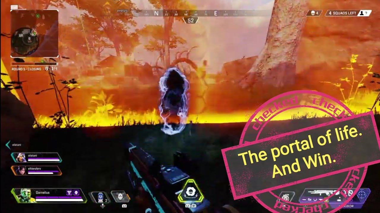 Apex Legends_Portal saves us and we get a win. ♥️ - YouTube