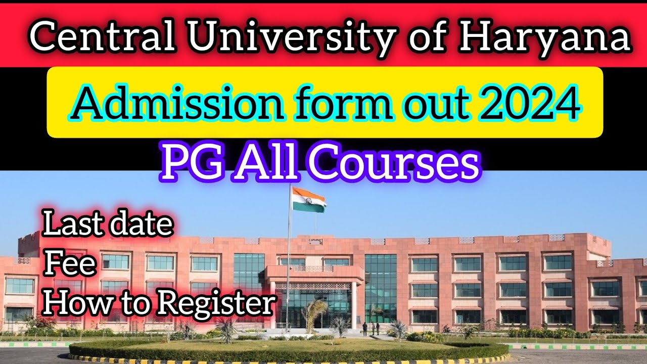 Central University of Haryana PG admission 2024 | CUH counselling ...