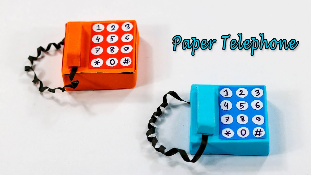 Diy Miniature Telephone With Matchbox How To Make Mini Telephone