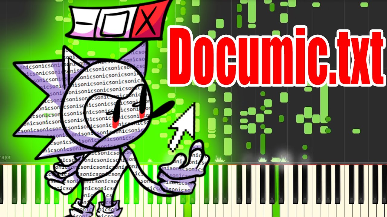Documic.txt - FNF MIDI (Auditory Illusion) | Documic.txt Piano sound ...