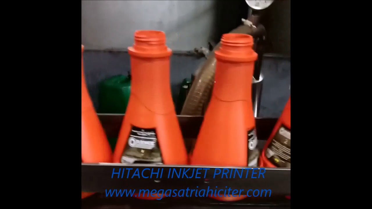 MESIN CETAK KODE PRODUKSI KEMASAN BOTOL - HITACHI INKJET PRINTER ...