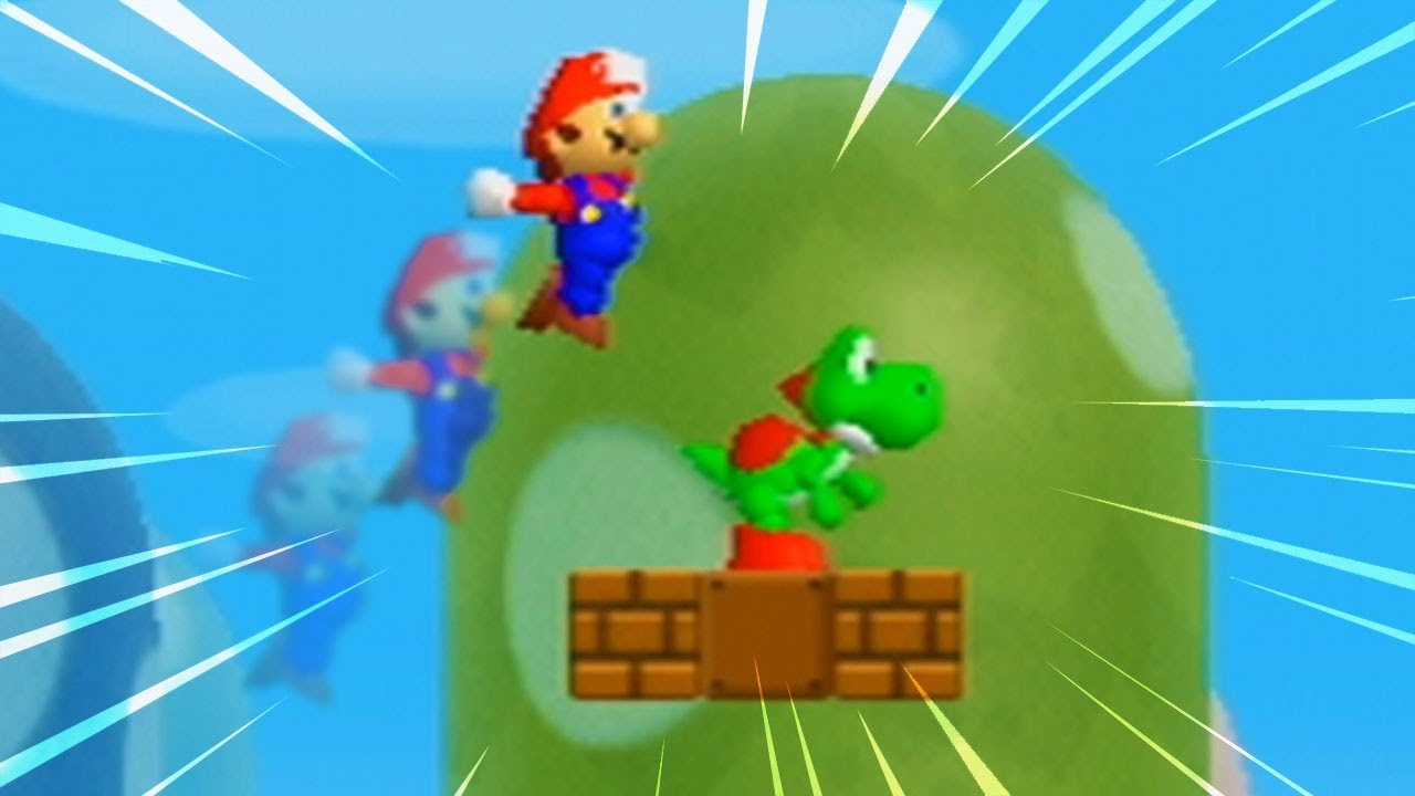 What happens when SM64 Mario rides SM64 Yoshi? - YouTube