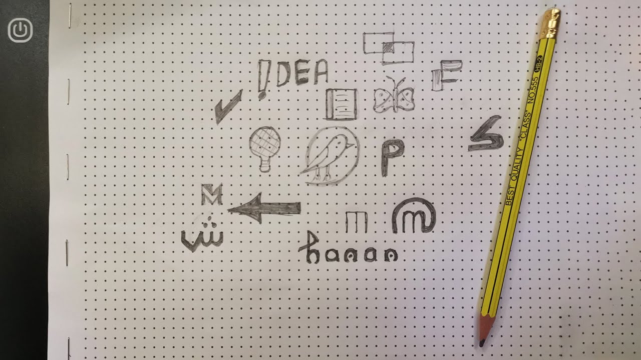 رسم الشعارات يدوياً Sketch Logo سلسلة دروس سكتش Youtube