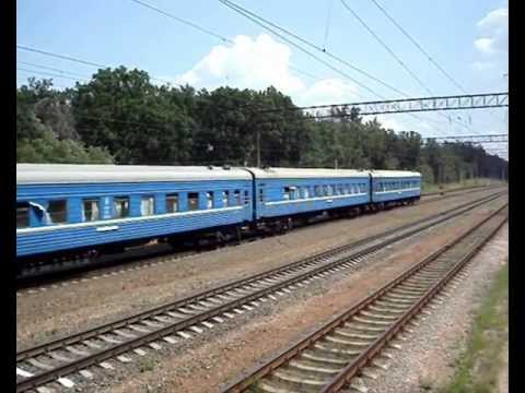 Passenger trains in Ukraine - YouTube