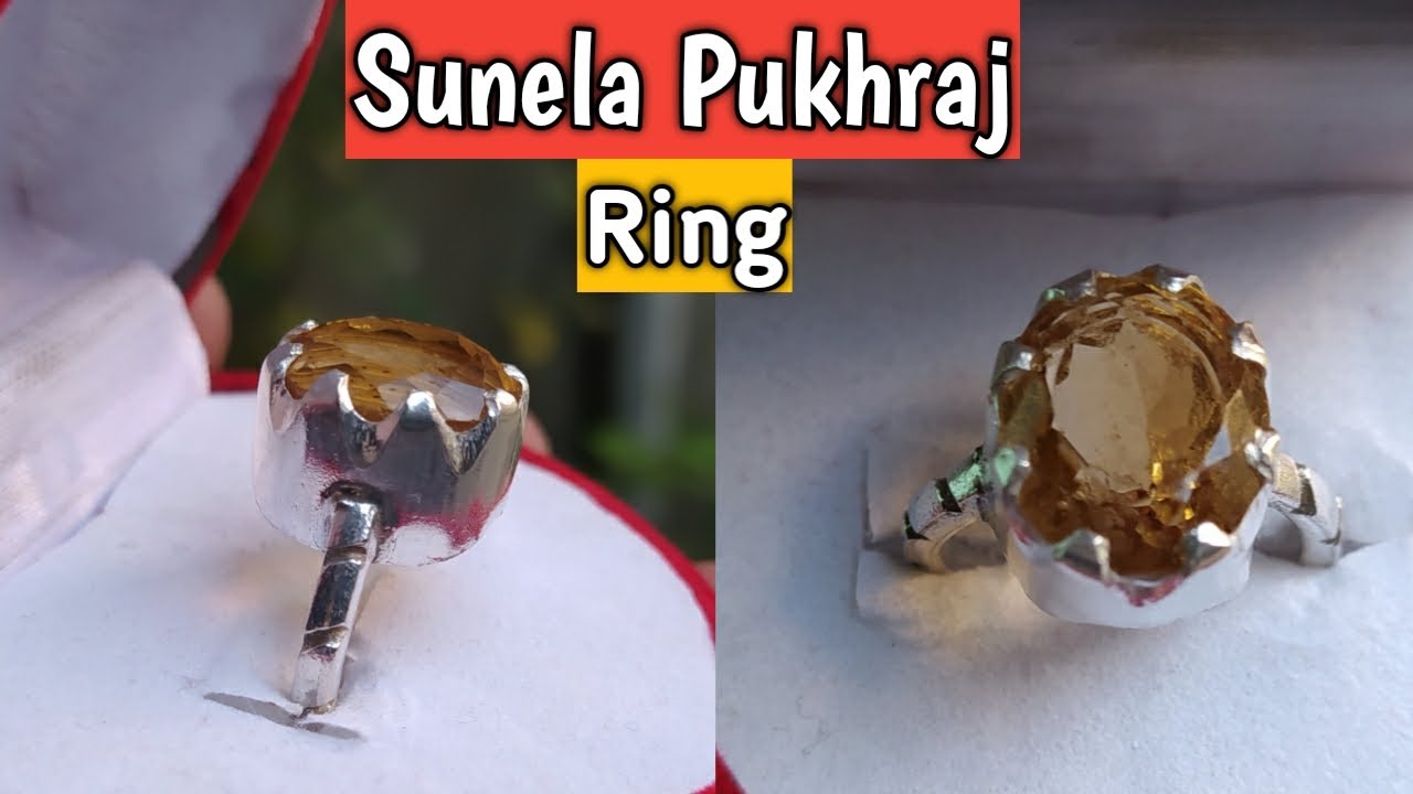 Pukhraj Yellow Ring design for Ladies ||زرد پکھراج کی انگوٹھی || - YouTube