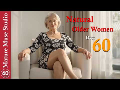 Natural Older Women Over 50 & 60: Black & White Outfit Ideas That Never Fail