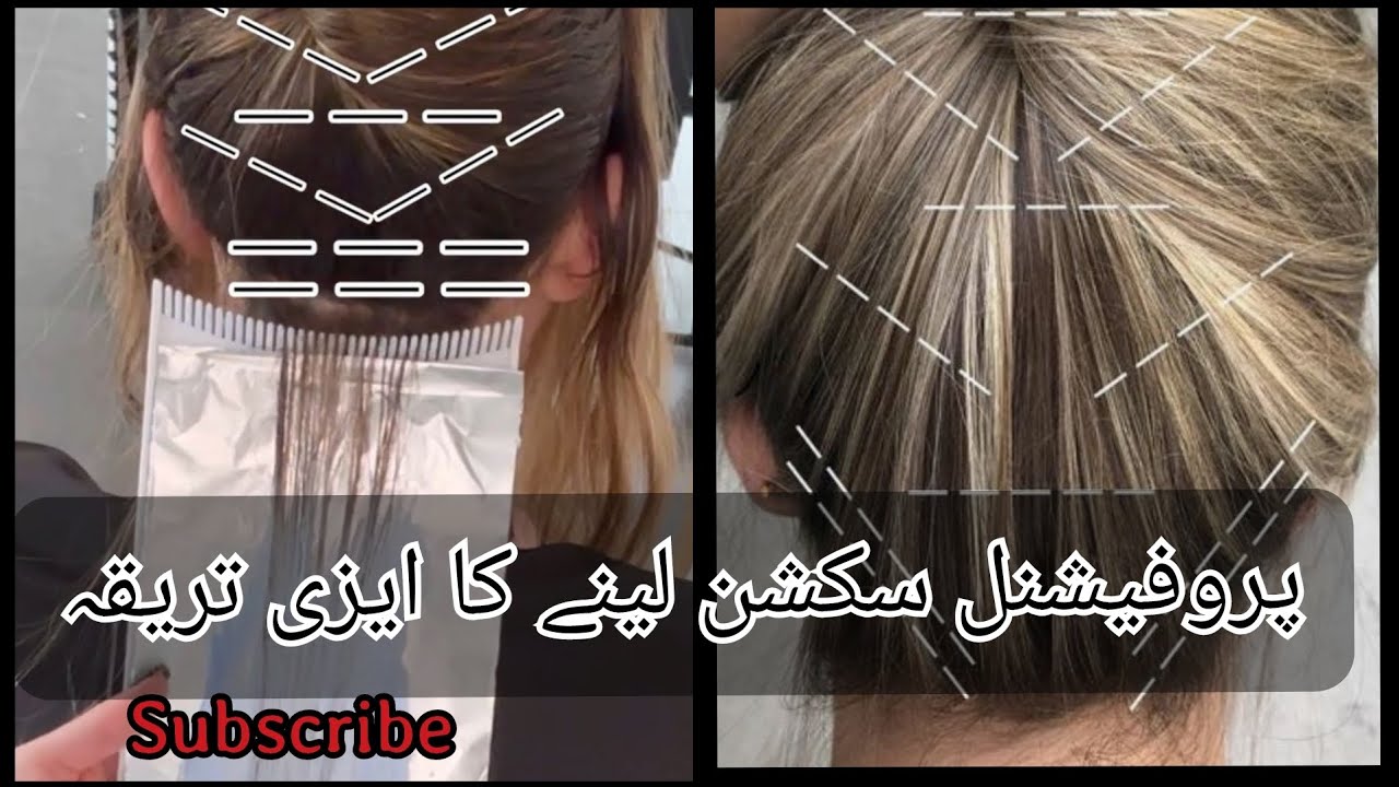 Professional Highlights Head Sectioning | Hair artist | Amna signature ...