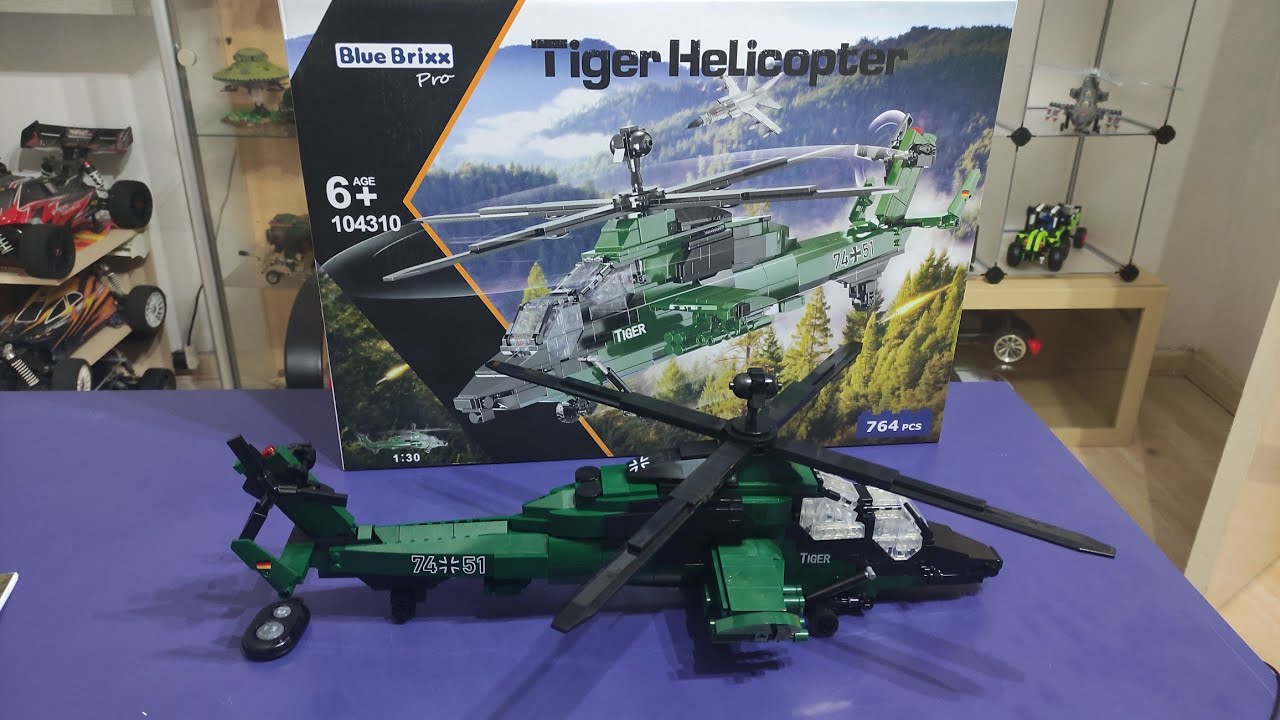 Blue Brixx der Tiger Helikopter, ein trauriges Finale. Bleibt alles auf ...