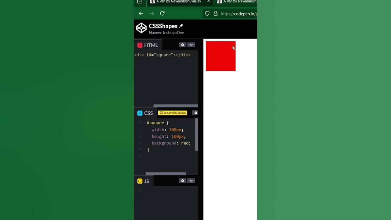How to Create or Draw Basic CSS Shapes like circle, square , oval , Rectangle #coding #css3 #css ...