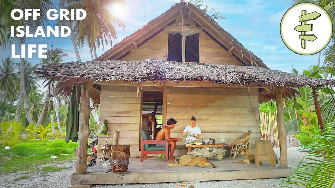 Couple's Impressive Self Reliant Life on a Remote Tropical Island – Off Grid Living - YouTube