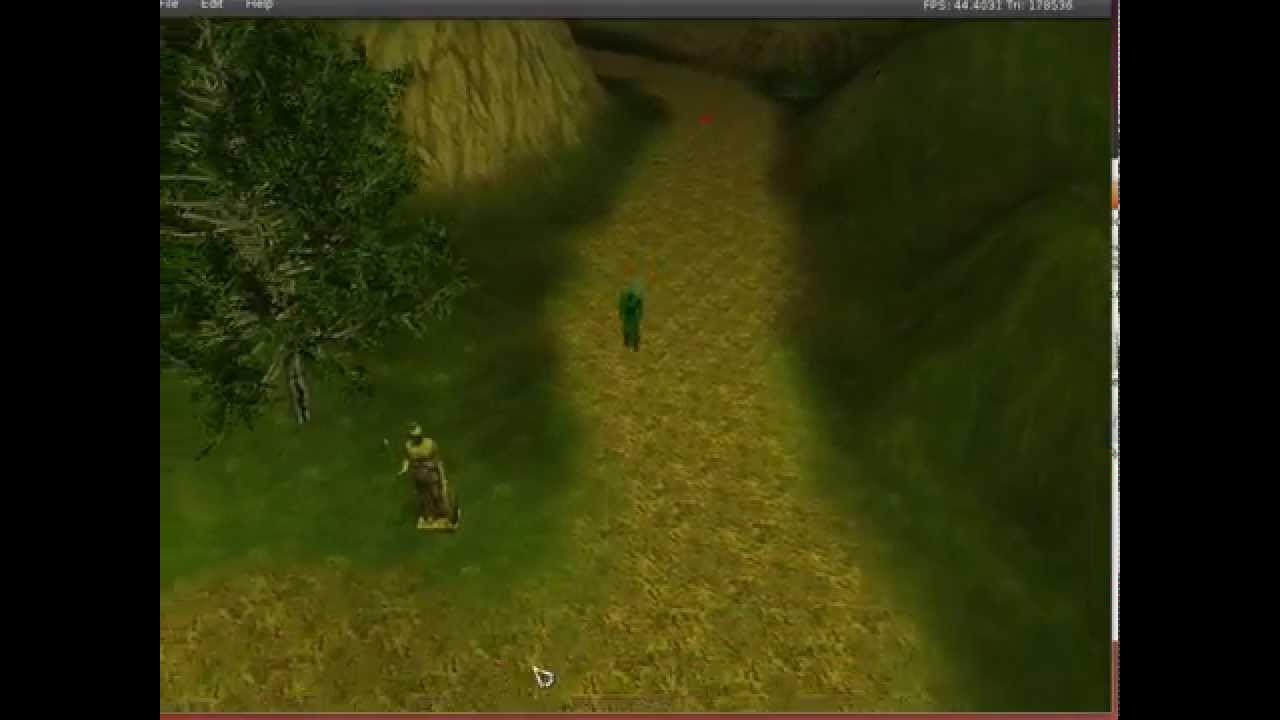 RPG game in Ogre3d - LOD, light,shadow, GUI - YouTube