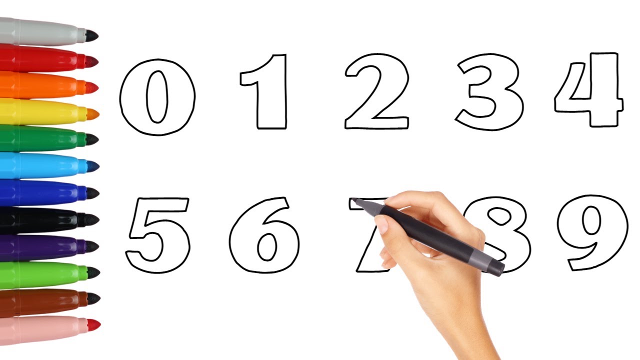 Learn Numbers 0123 | 0 to 9 Numbers | Tracing 0123| Fun play 123 ...