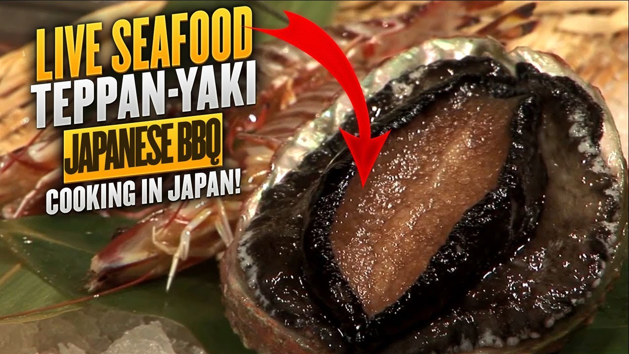 Live Seafood Teppan-Yaki (Japanese BBQ) Cooking in Japan! - YouTube