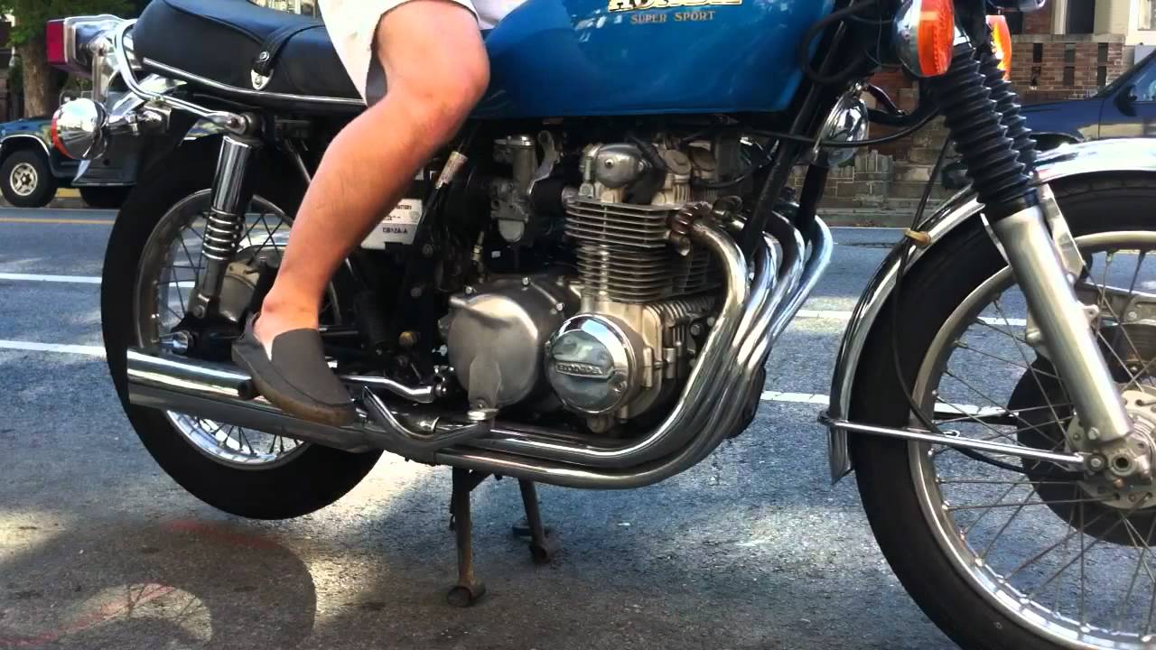 CB550F Kickstart - YouTube