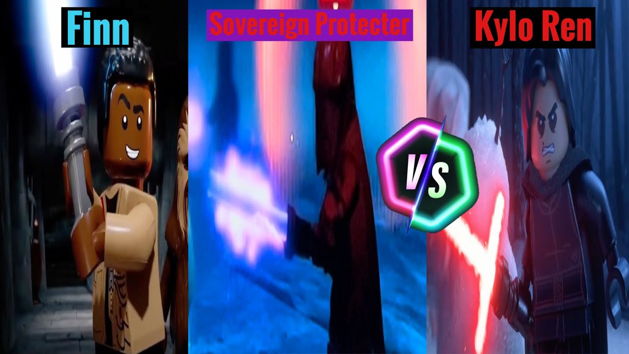 Lego Star Wars: TSS - Finn & Sovereign Protecter Vs Kylo Ren! - YouTube