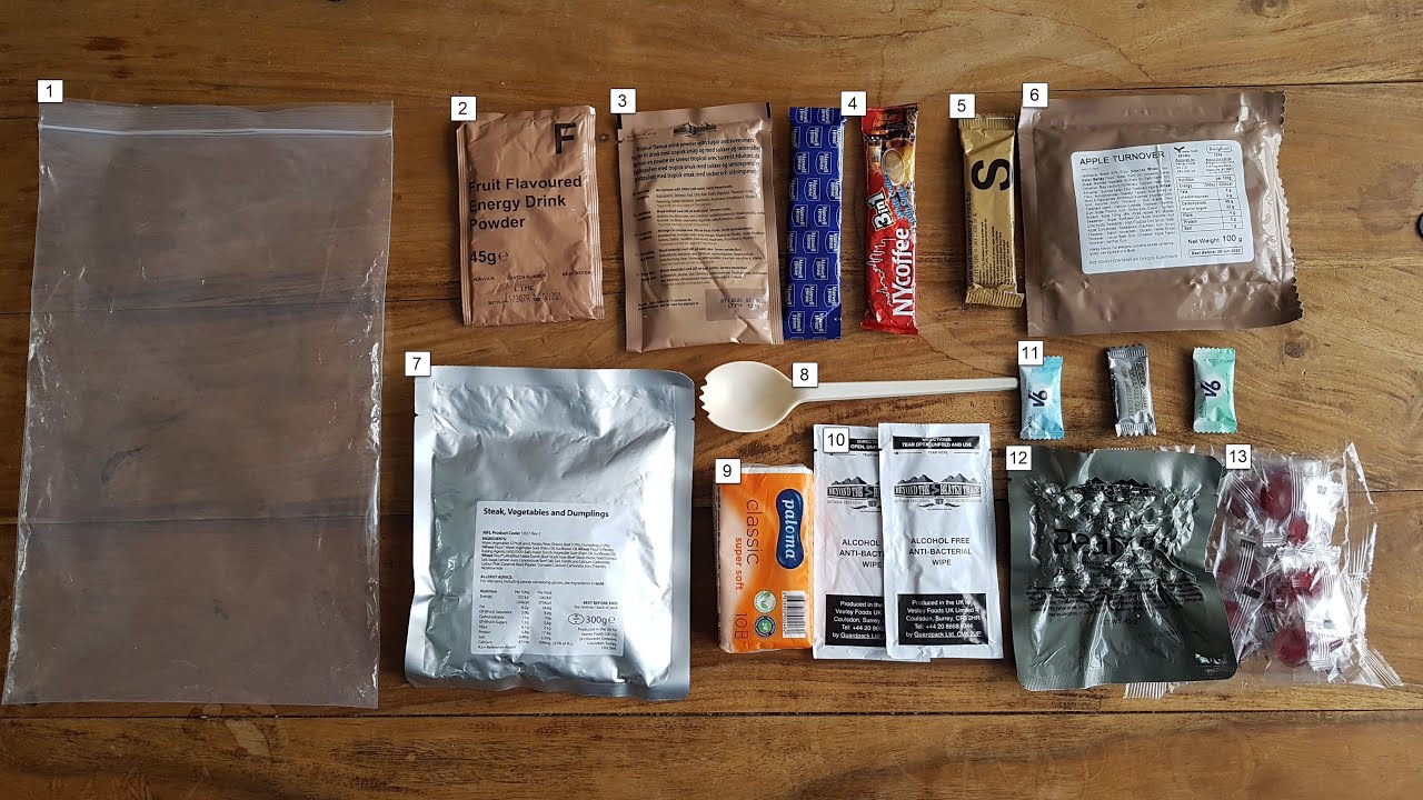 Day Hike Ration Pack - YouTube
