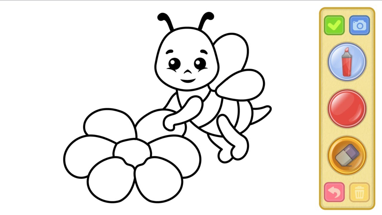 Mewarnai Lebah | Bee Coloring - YouTube