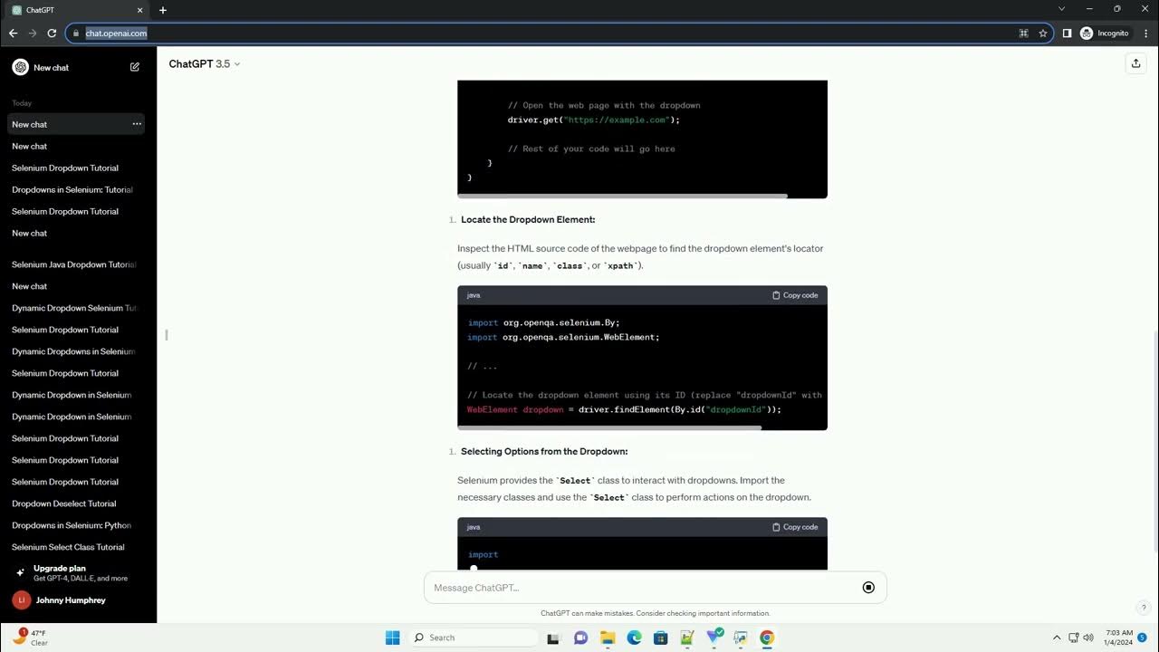 dropdown syntax in selenium java - YouTube