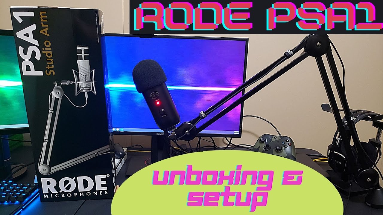 RODE PSA1 MIC ARM Unboxing, Setup, and Overview - YouTube