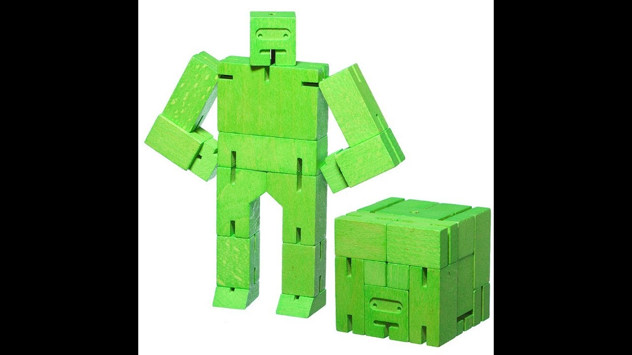 Review: Cubebot (ver.green) by Areaware - YouTube