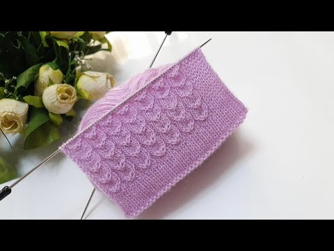 İki şiş kolay örgü modeli / yelek hırka bere patik modelleri