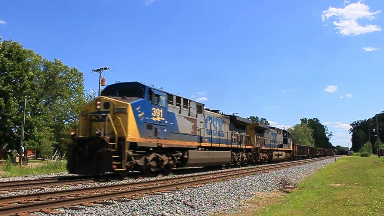 SU: CSX 391 "Spirit of Dante" & 288 head north on the CSX Saginaw Sub w ...