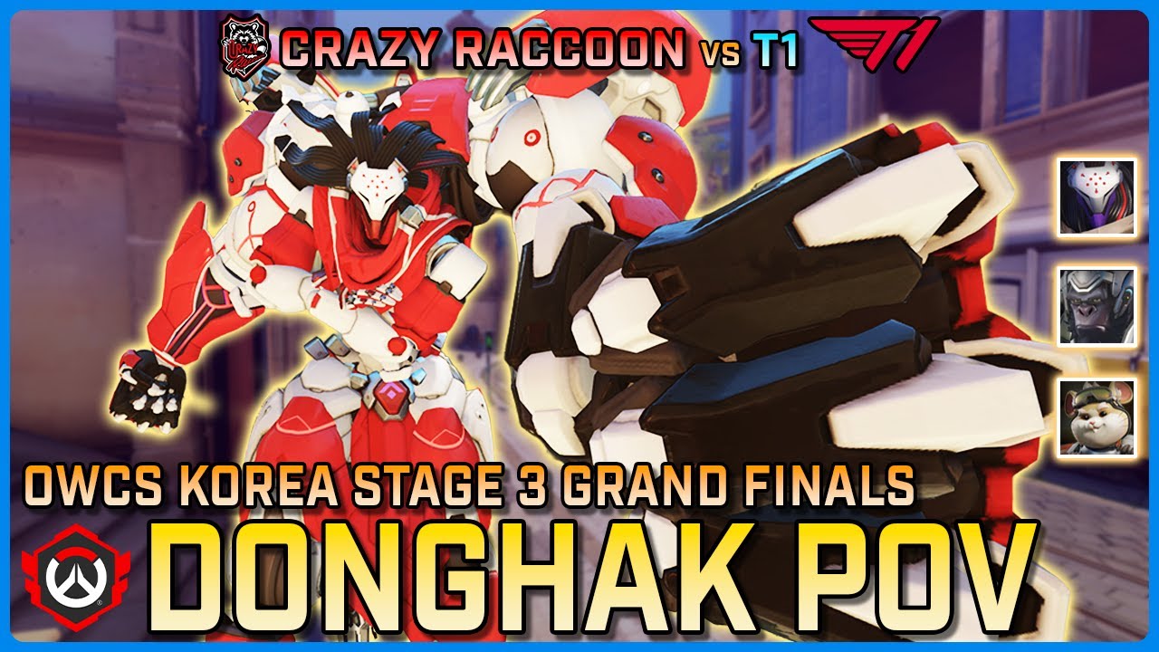 [ DONGHAK ] ULTIMATE TANK MATCHUP | Crazy Raccoon vs T1 | OWCS Korea ...