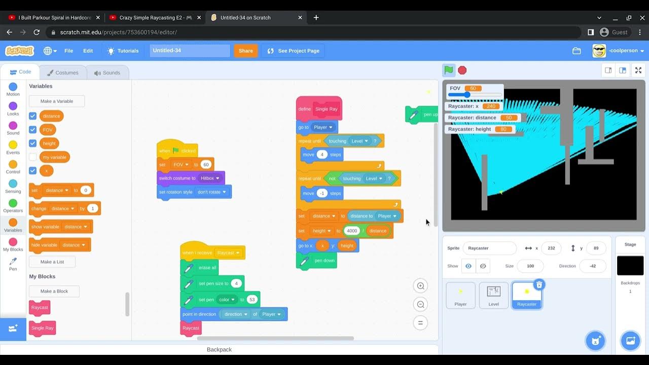 I was following a griffpatch tutorial and I did this... - YouTube