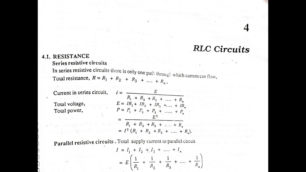 CHAPTER 4 SOLUTION (MCQs 74 & 75 Missing) || RLC CIRCUITS || M. HANDA ...