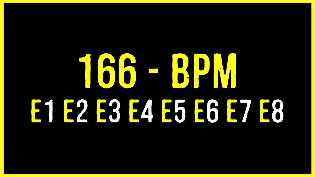 166 BPM - METRÔNOMO - CLICK (1 À 8) - YouTube